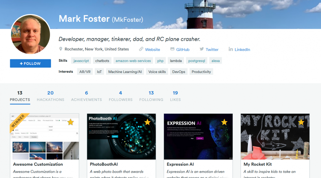 Hackathons on Devpost – Mark Foster's Blog